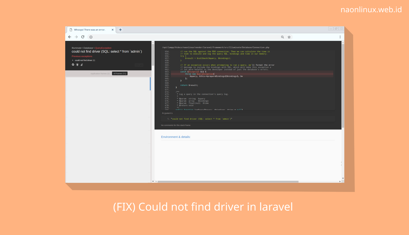 Cara Mengatasi Could Not Find Driver Di Laravel Naon Linux