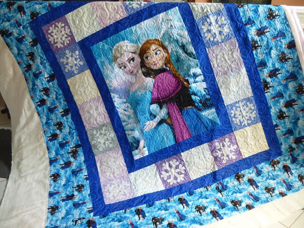 caledonia quilter: FROZEN quilt, Zucchinis Demise & Zucchini report, etc...