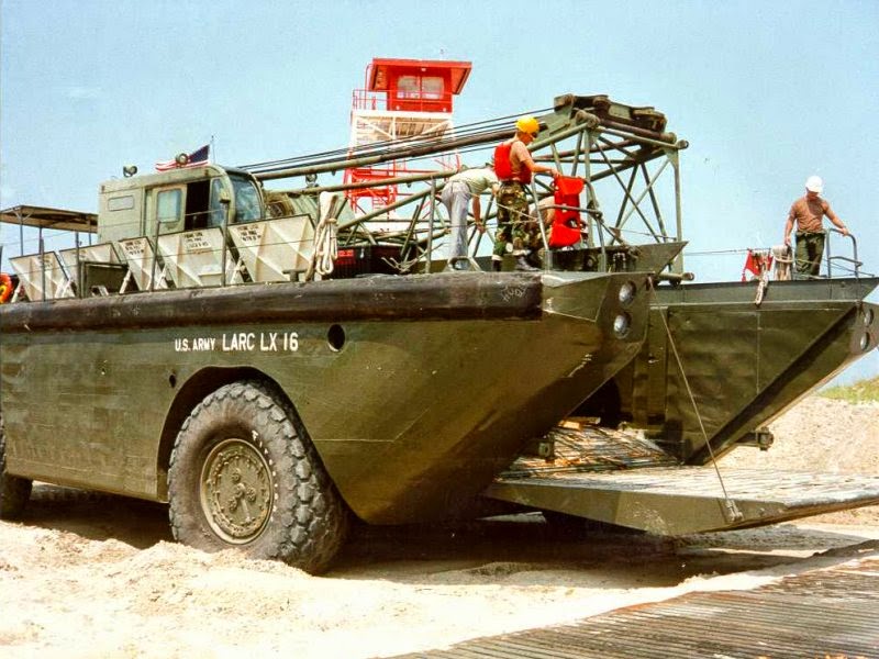 FDRA - Malvinas: Transporte anfibio: LARC-60 / LARC-LX / BARC (USA)
