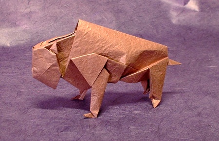 origami Bison Kawahata Montroll 3D ~ origami instructions art and craft ...