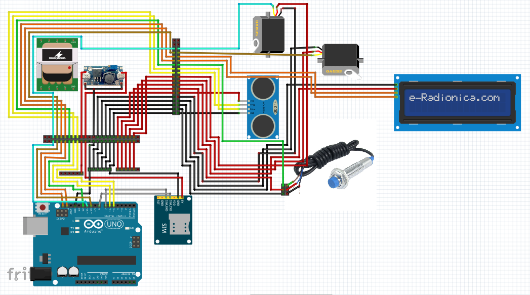 TEMPAT SAMPAH LOGAM DENGAN PEMBERITAHUAN SMS BERBASIS ARDUINO UNO ...