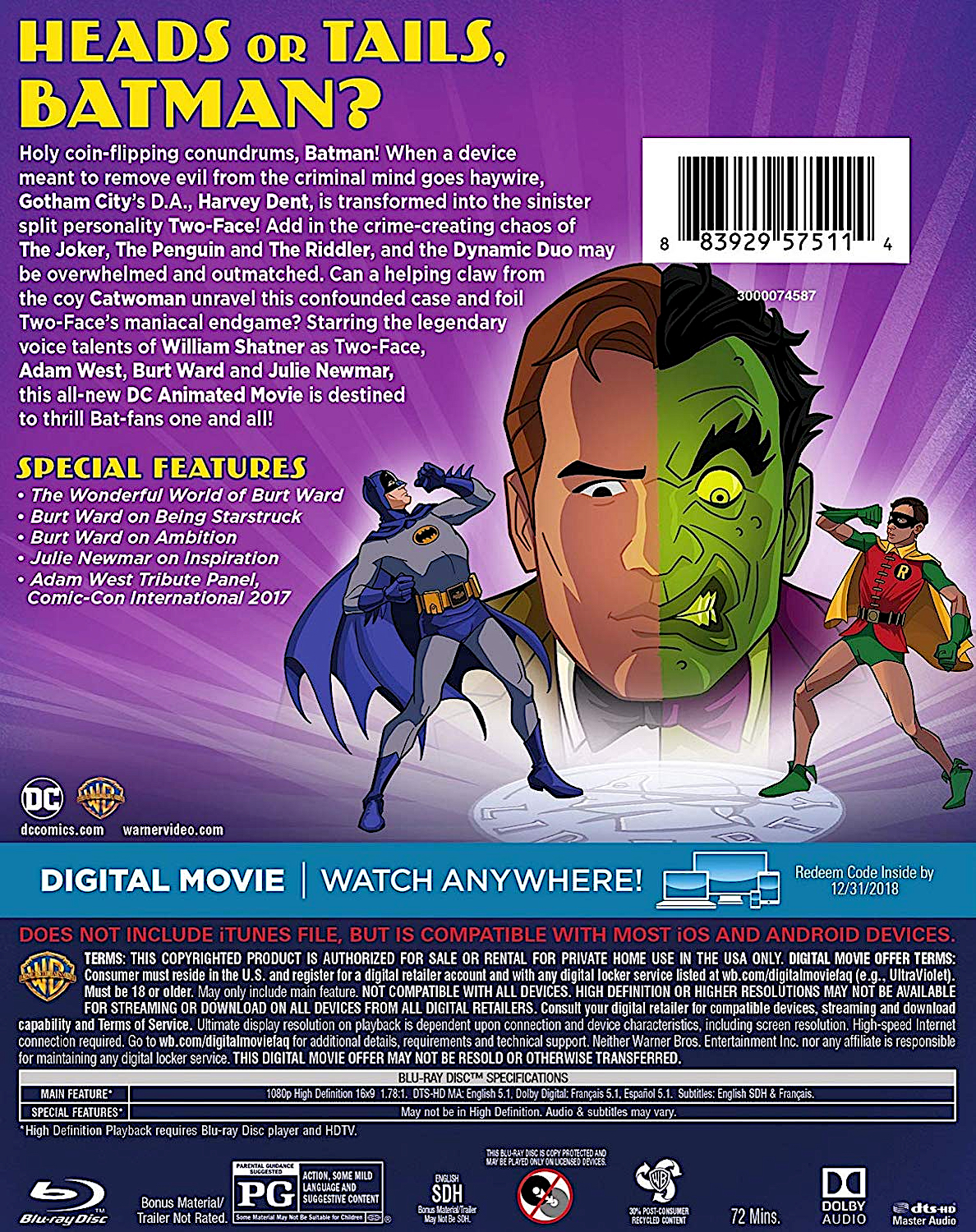 blu-ray and dvd covers: MARVEL / DC CINEMATIC UNIVERSE BLU-RAYS
