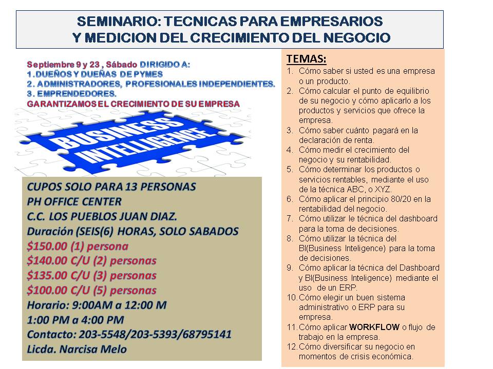 LAS PYMES EN PANAMA: LOS PROGRAMAS CONTABLES VS LOS ERP A NIVEL DE PYMES