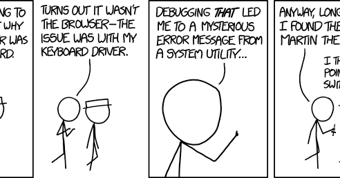 XKCD Isn't Funny: XKCD Isn't Funny - #1722 - Debugging & #1723 ...