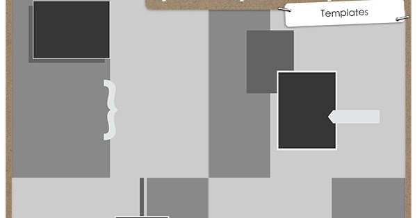 Romajo's scrapsels: Split Paper Templates