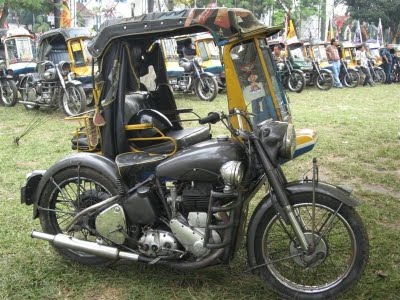 Motor Antik di Pematang Siantar - Becak Siantar