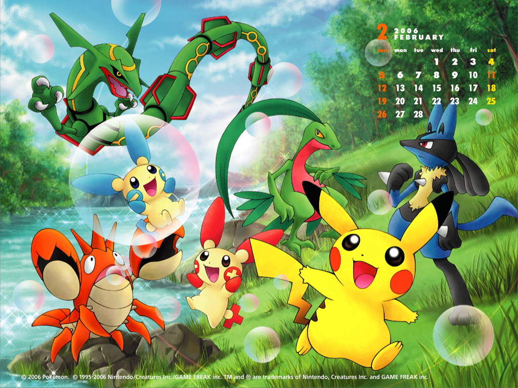 Darkrai's Hideout: Pokemon Calendar Wallpapers