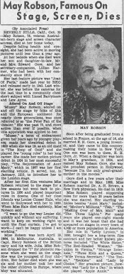 May Robson ~ The Grand Old Lady