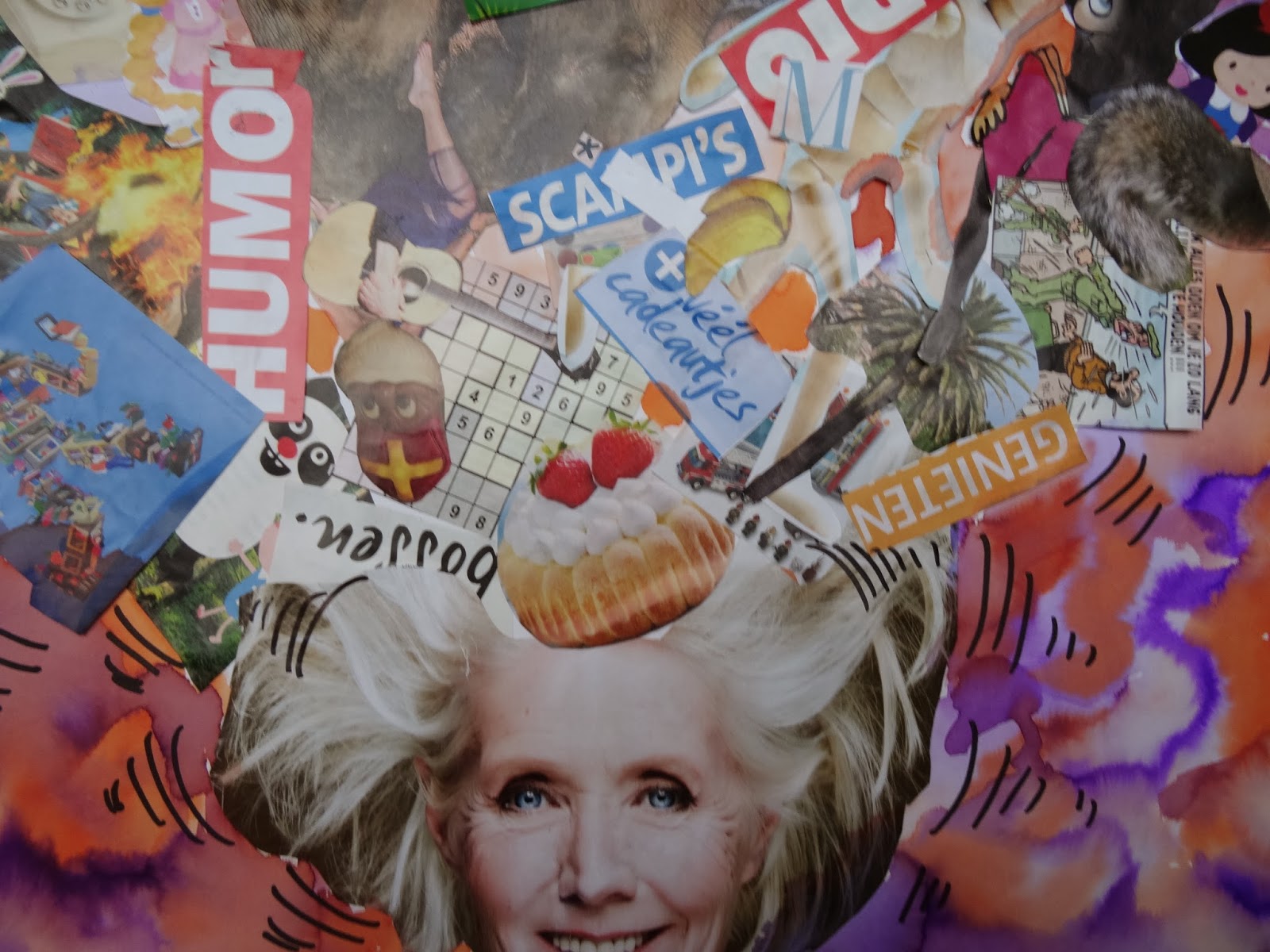 Creatief talent @ SASK!: What's in my head - collage
