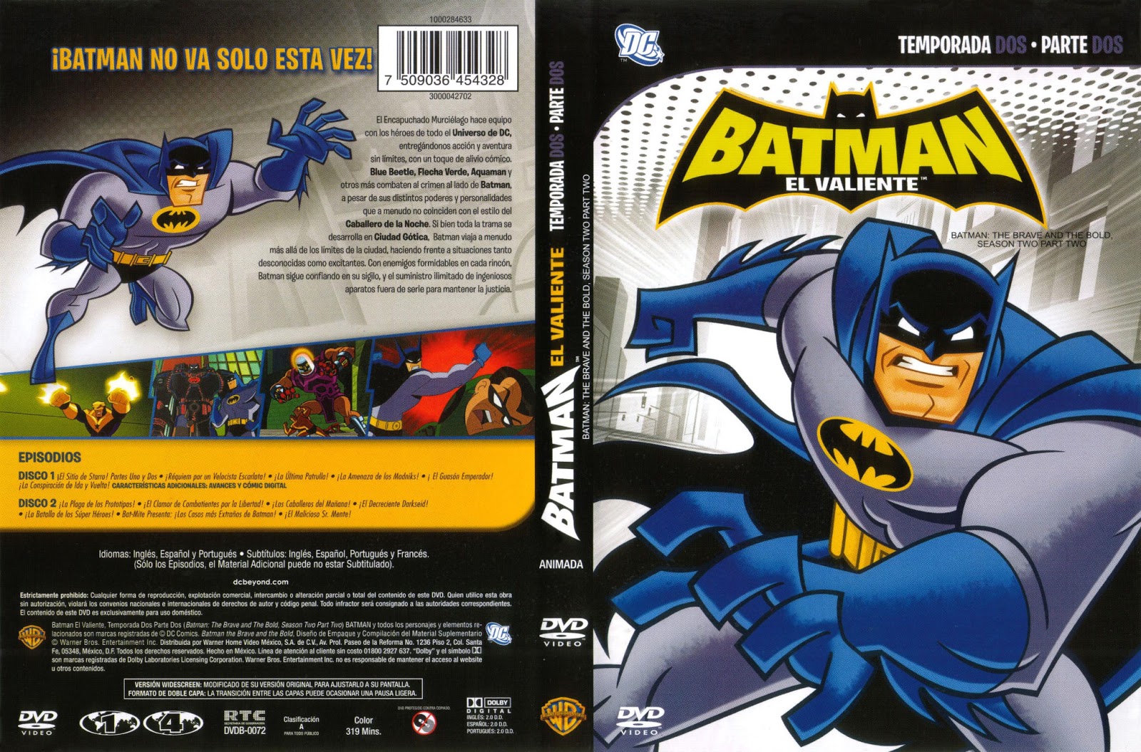 CATALOGO INFANTIL: Batman el valiente - 2" Temporada (2 DVD)