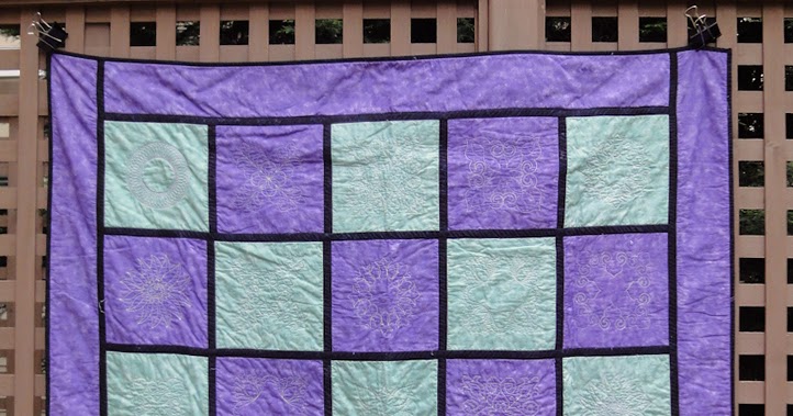 Crafty Musings: Reversible Embroidered Quilt