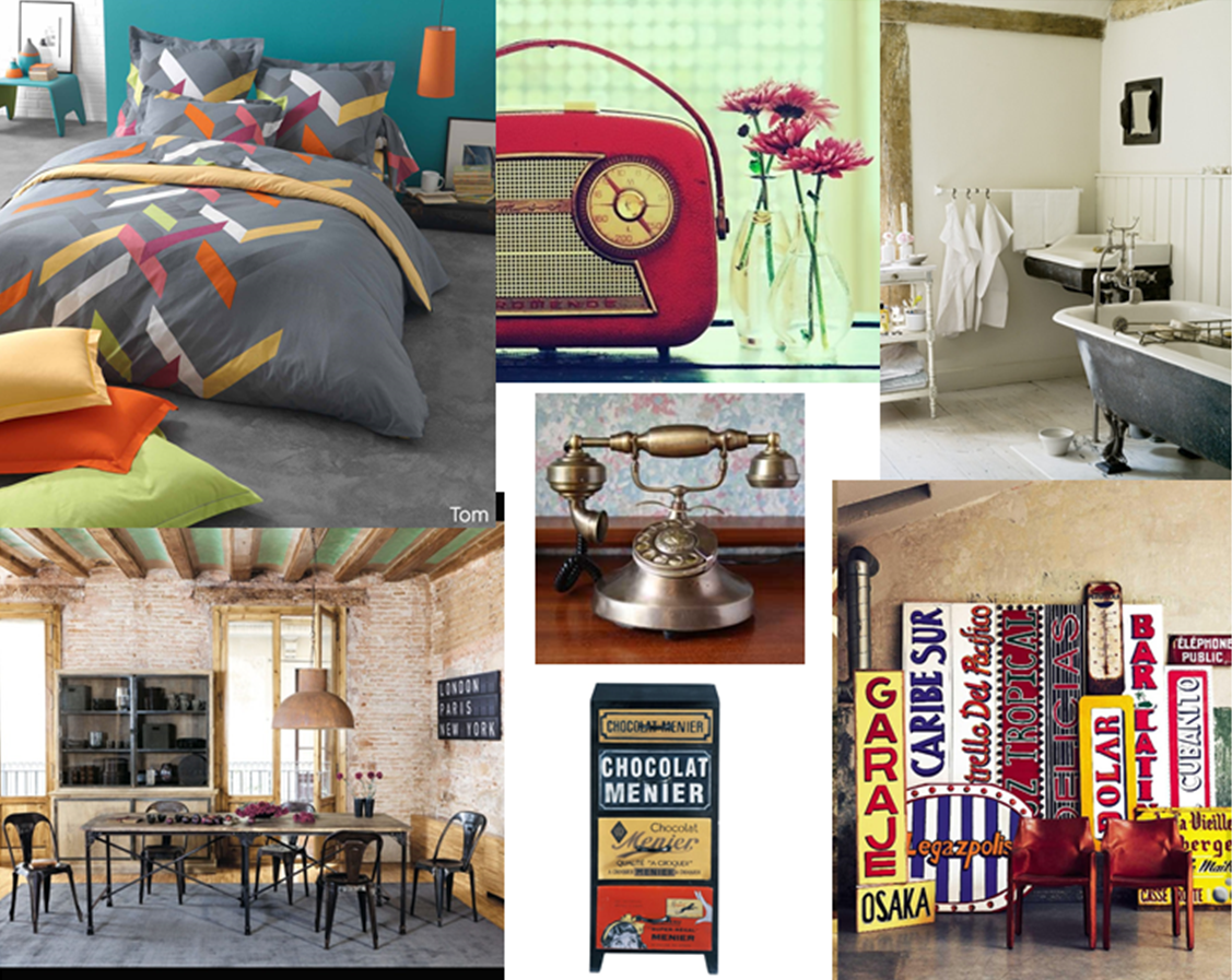 CDECO and co : MOON BOARD D' AMBIANCE RETRO VINTAGE