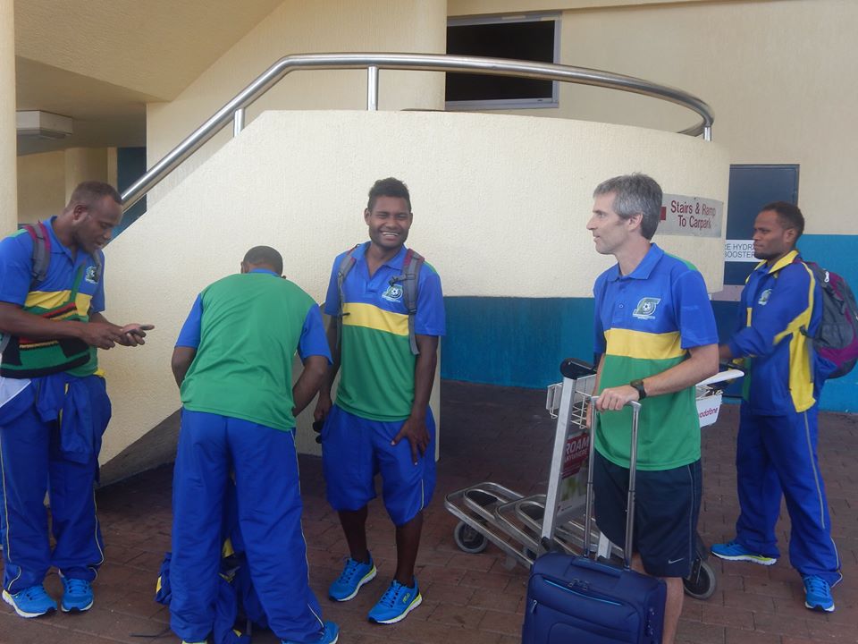 Solomon Islands Team arrives in Port Moresby for the OFC Cup - Papua ...