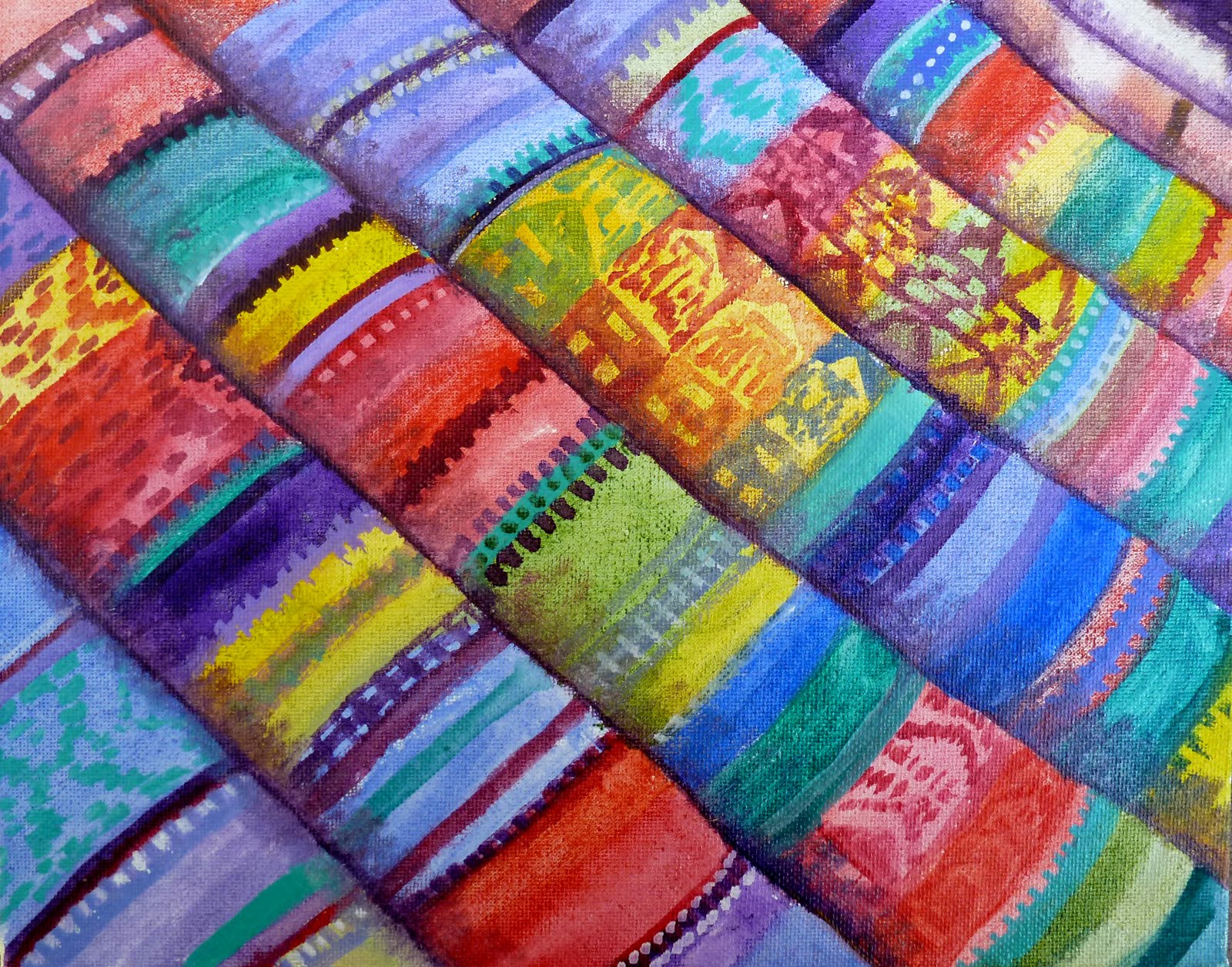 Still Coloring Out Of The Lines: Last Four Peru Paintings