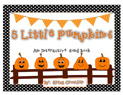 Sprinkles to Kindergarten!: 5 Little Pumpkins Interactive Song Book