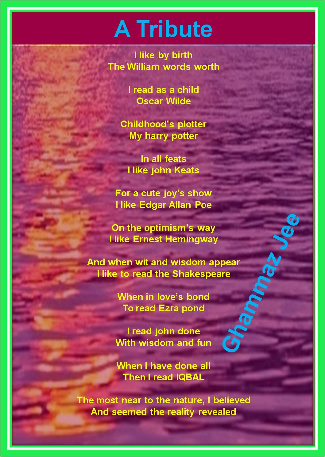 Beautylove and Poetry: A Tribute (Poem)