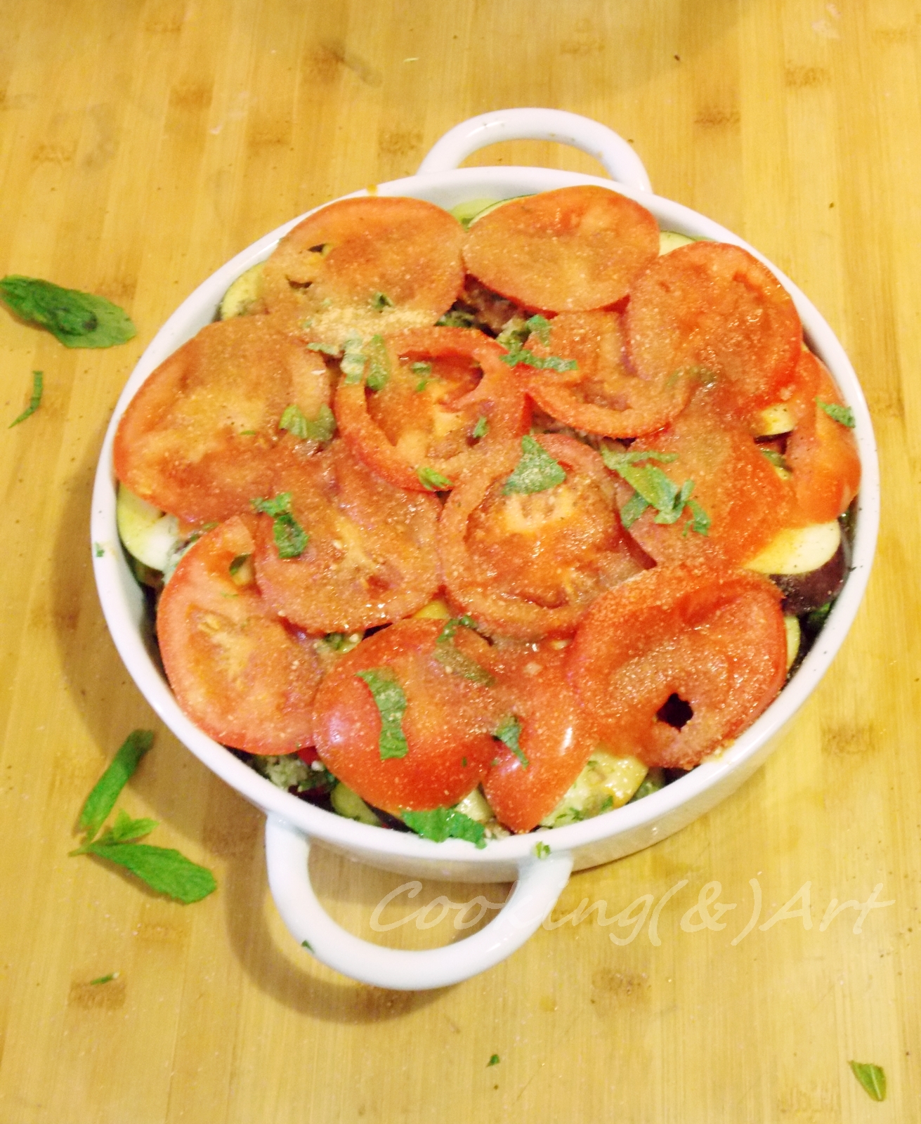 Στρωμένο ''Μπριάμ'' / Mixed vegetables ''mpriam'' in layers. - Cooking ...