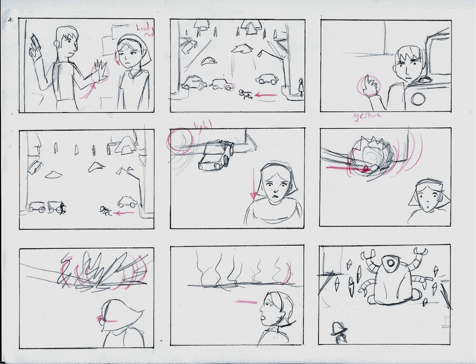 Edward Hudson Animation Year 2 - Term 2: Storyboarding for Second Animatic