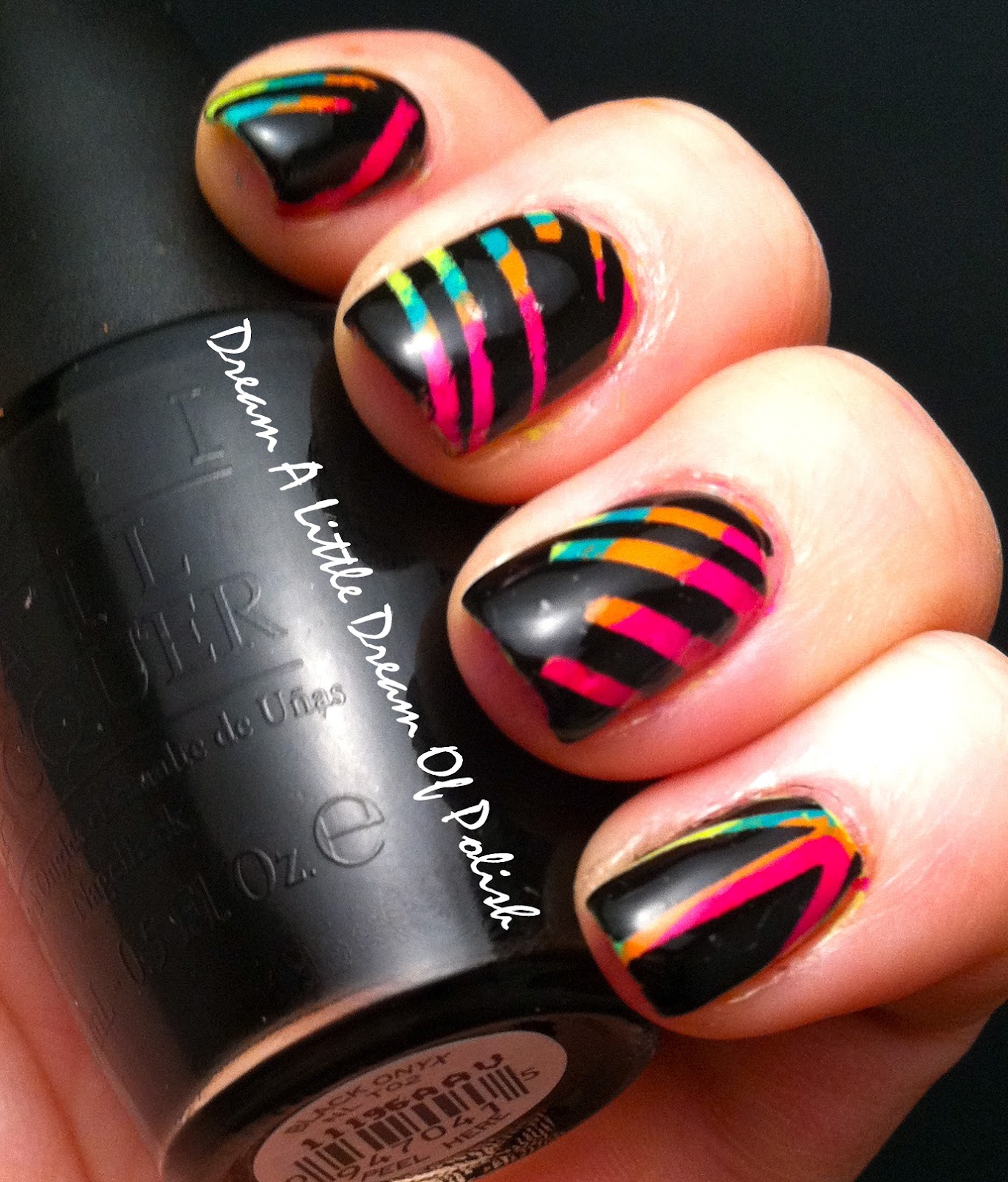 RyCoBra's Southern Nails: Starships: Black Striper Art