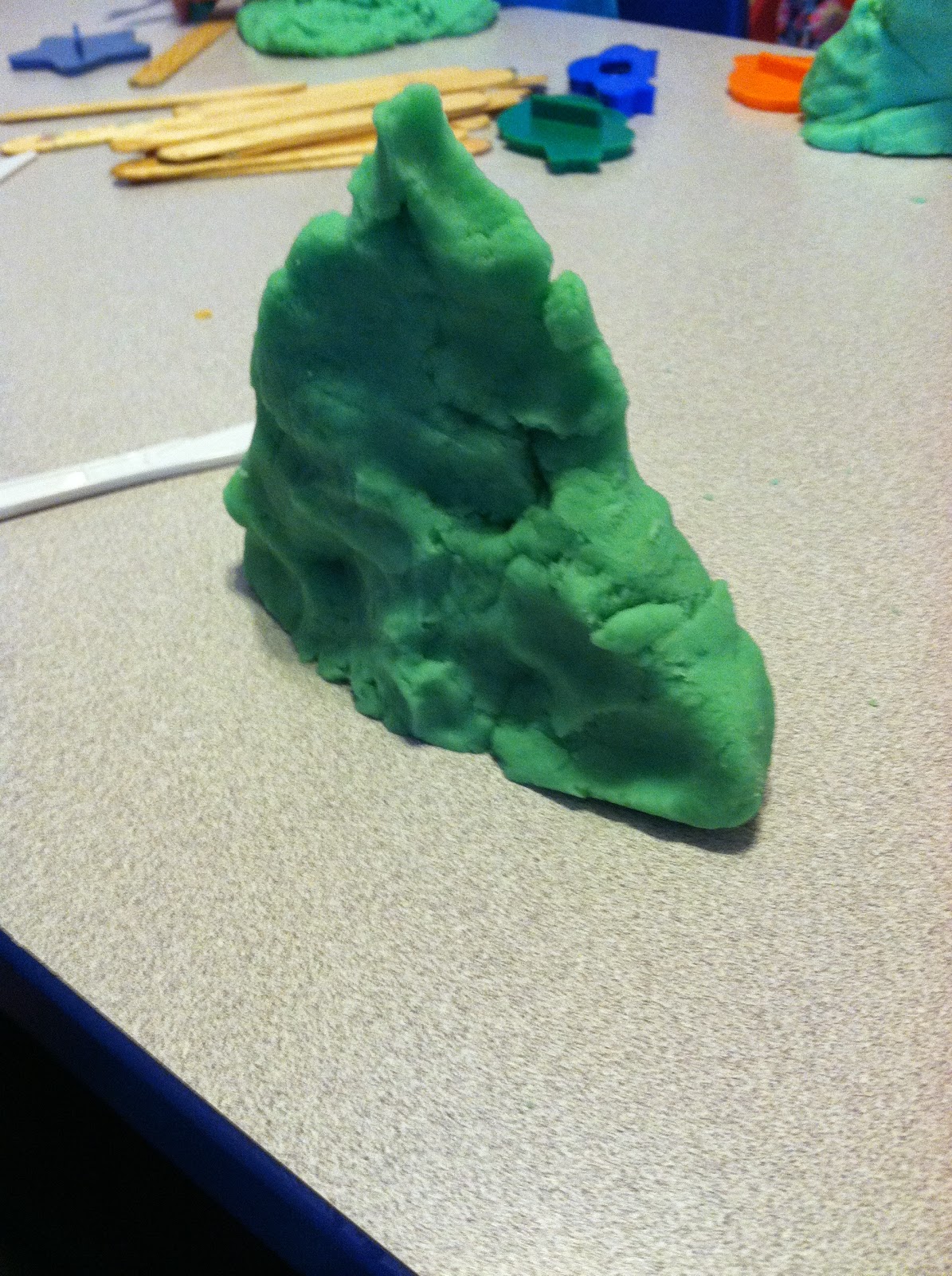 Crafts for Kids' Minds: Green Playdough Christmas Trees