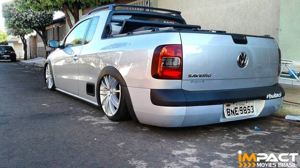 VW Saveiro G5 Rebaixado Com Rodas Tiguan Aro 18 Suspensão a ar - Impact ...