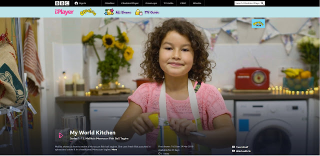 Family in Finland: Malika on BBC CBeebies "My World Kitchen."