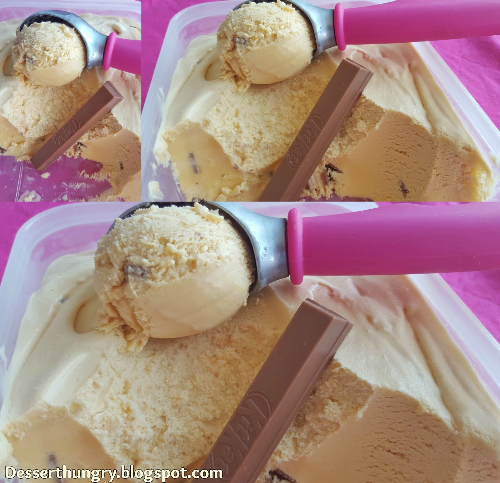 Caramel Kit-Kat ice cream