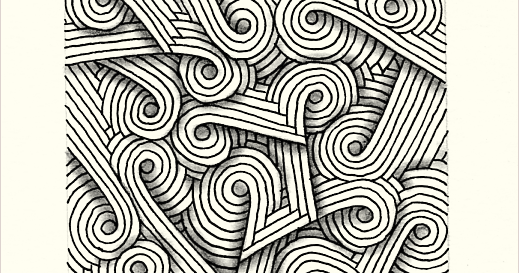 Time for Tangling: Today's Tangle - Heidi's Sand Swirl Tangleation
