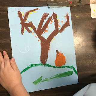 Elements of the Art Room: Kindergarten Fall Trees