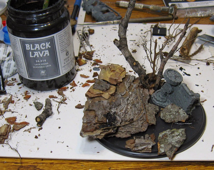 James Wappel Miniature Painting: Monstrous basing for monstrous monsters.