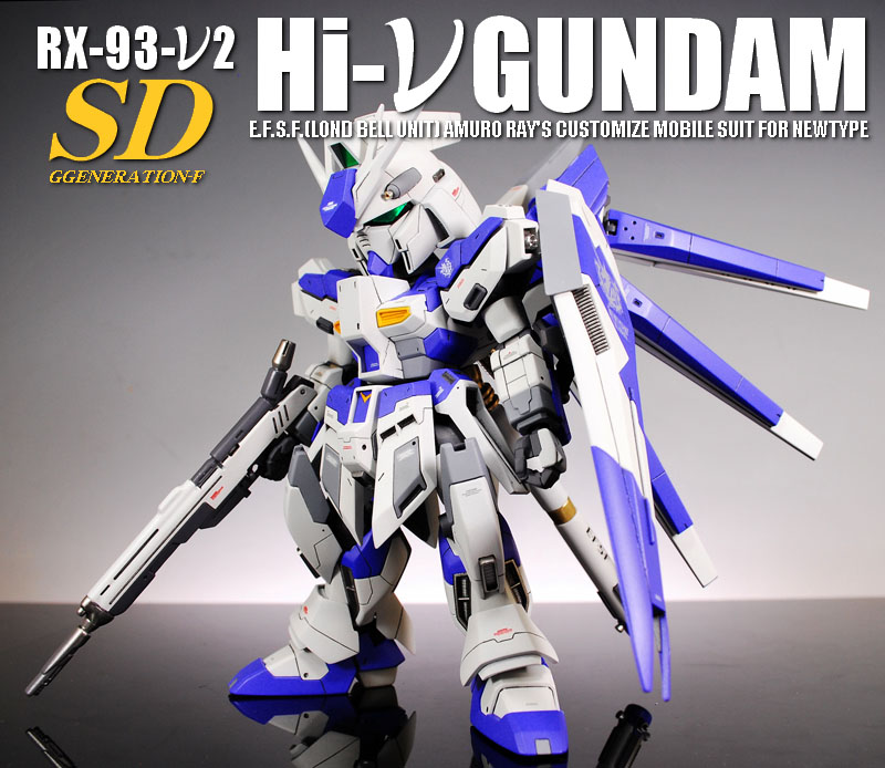 GUNDAM GUY: SD RX-93-V2 Hi-V Gundam - Custom Build