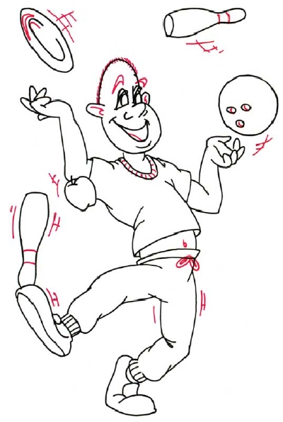 Cartoon Pictures: How to Draw a Cartoon Juggler