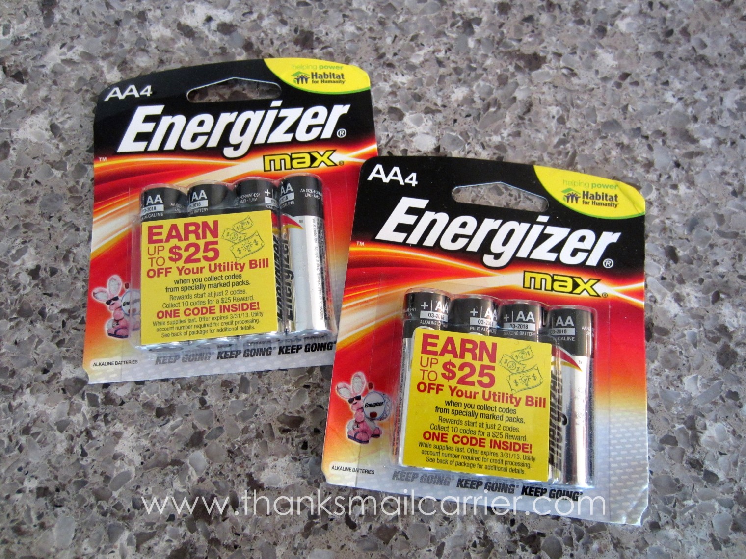Thanks, Mail Carrier | Let Energizer save you money with the Utility ...