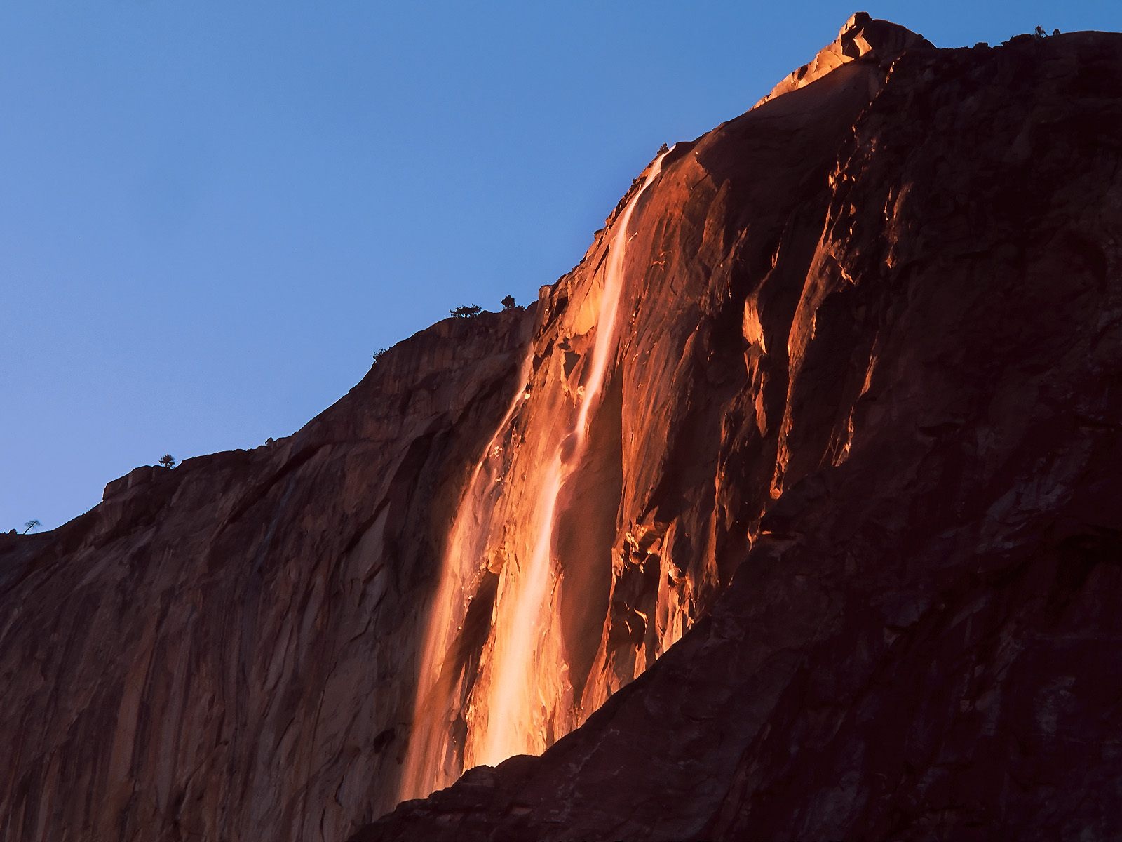 Yosemite Firefall, Yosemite Valley, CA, US ~ Great Panorama Picture