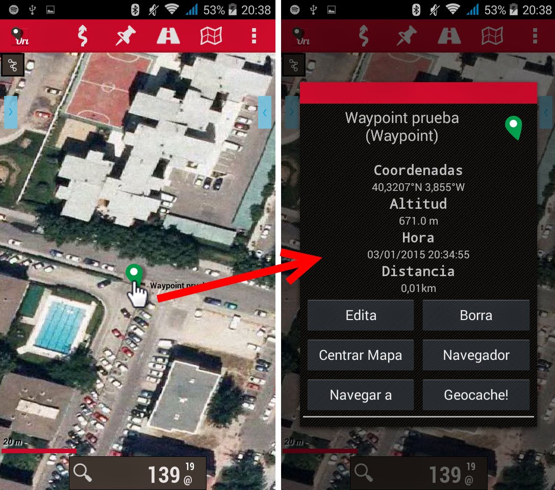 Cartografía Digital: OruxMaps II: waypoints.
