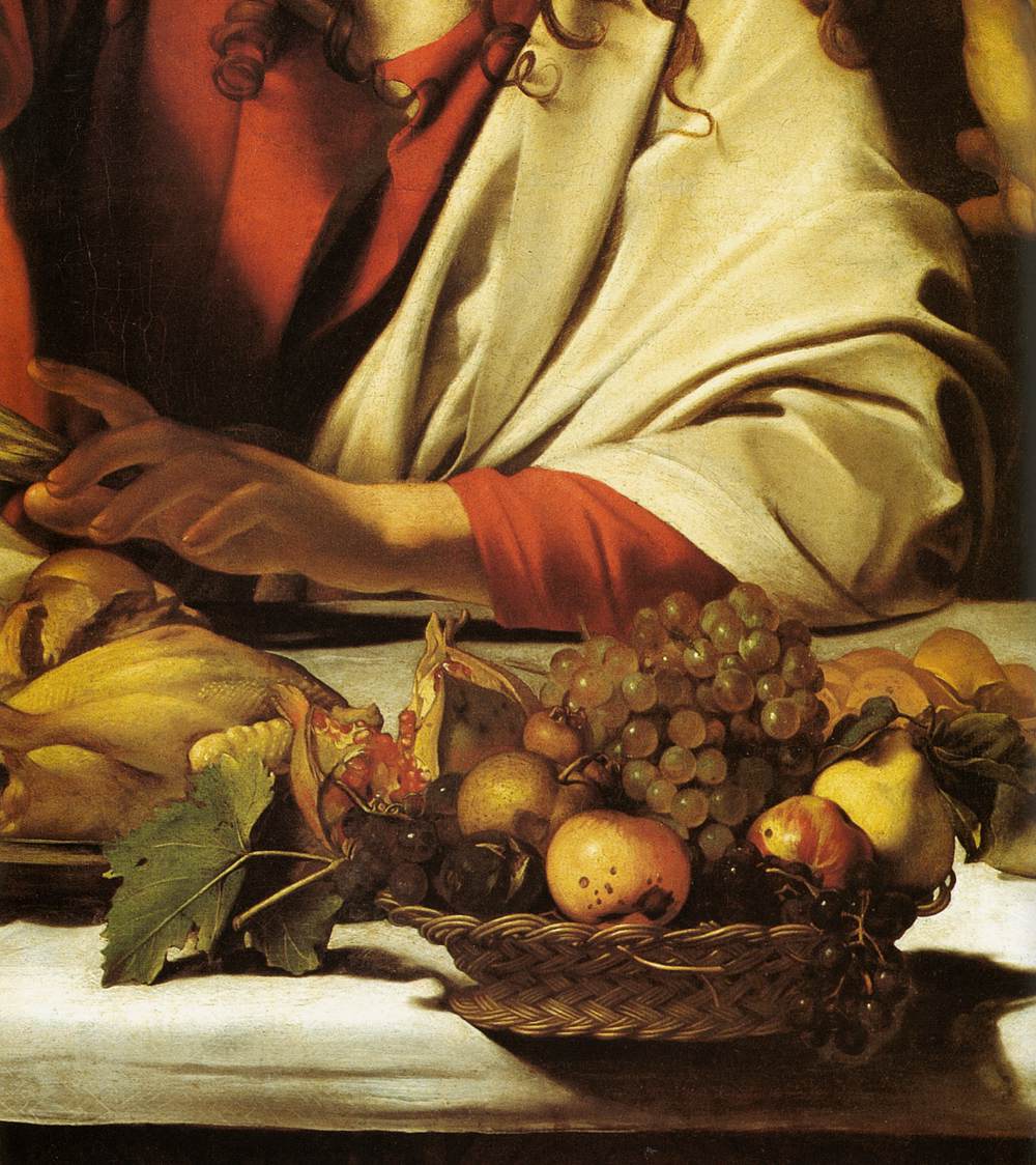 Caravaggio | The Supper at Emmaus, 1601 | Masterpiece | Tutt'Art@