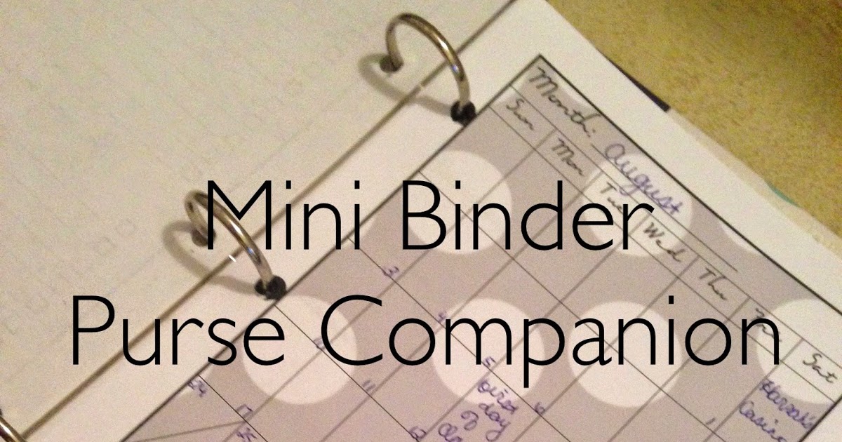 Easy As DIY: DIY: Mini Binder Purse Companion & 14 Free Printables!