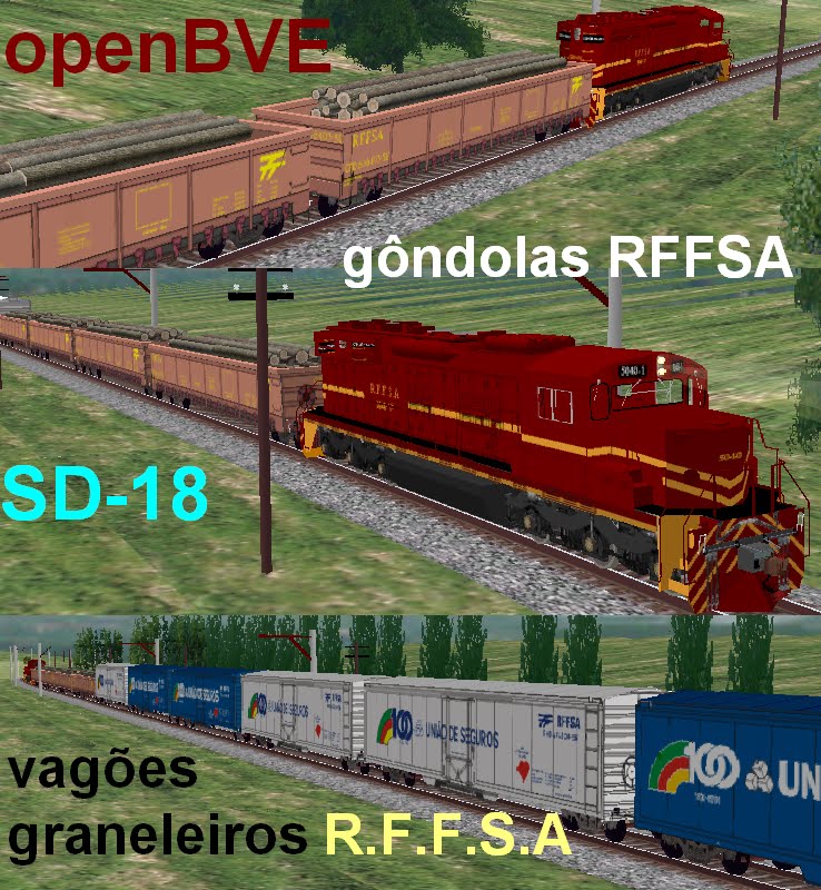 Locomotivas p/ openBVE !!!: Download SD-18 Brasil