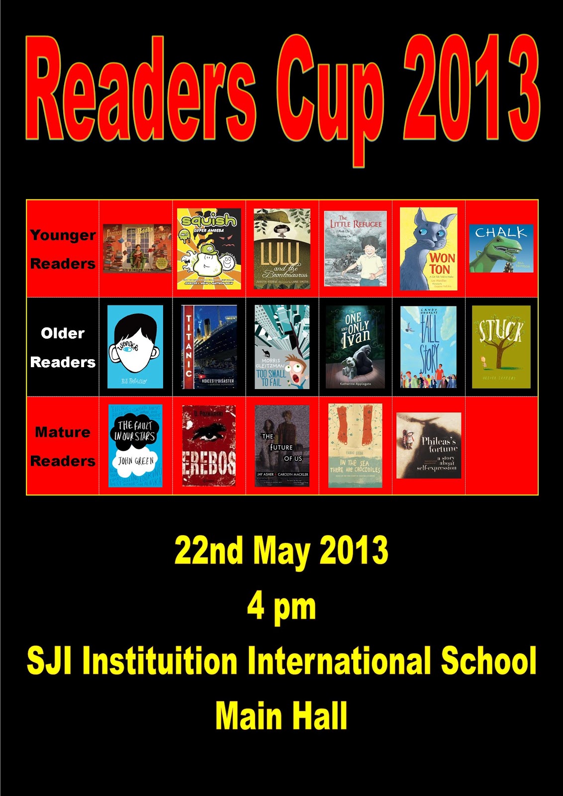 Readers Cup: Sample Questions & Posters Available – International ...