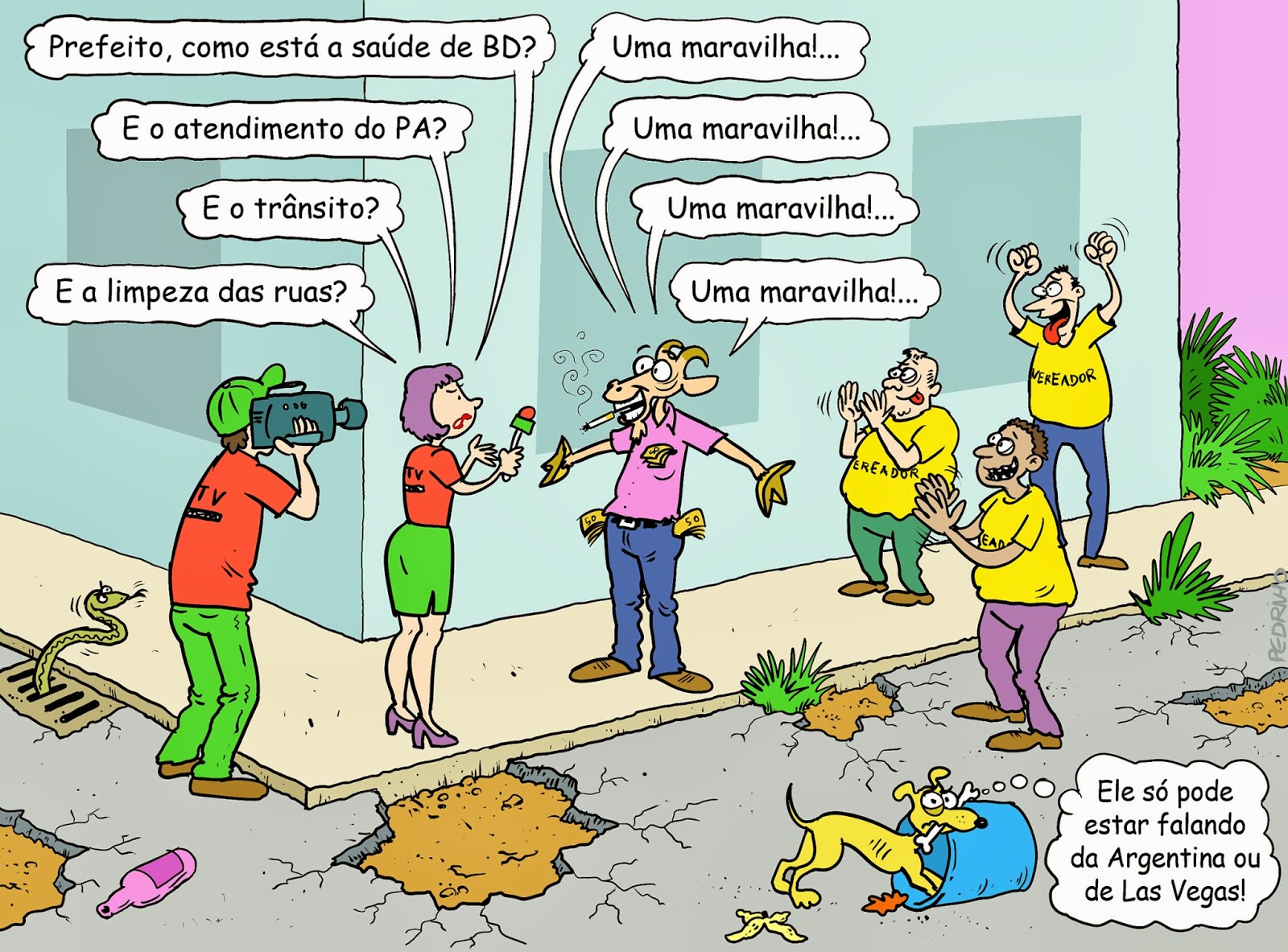 Blog do Eurípedes Dias: Charge: situação caótica de um município, e o ...