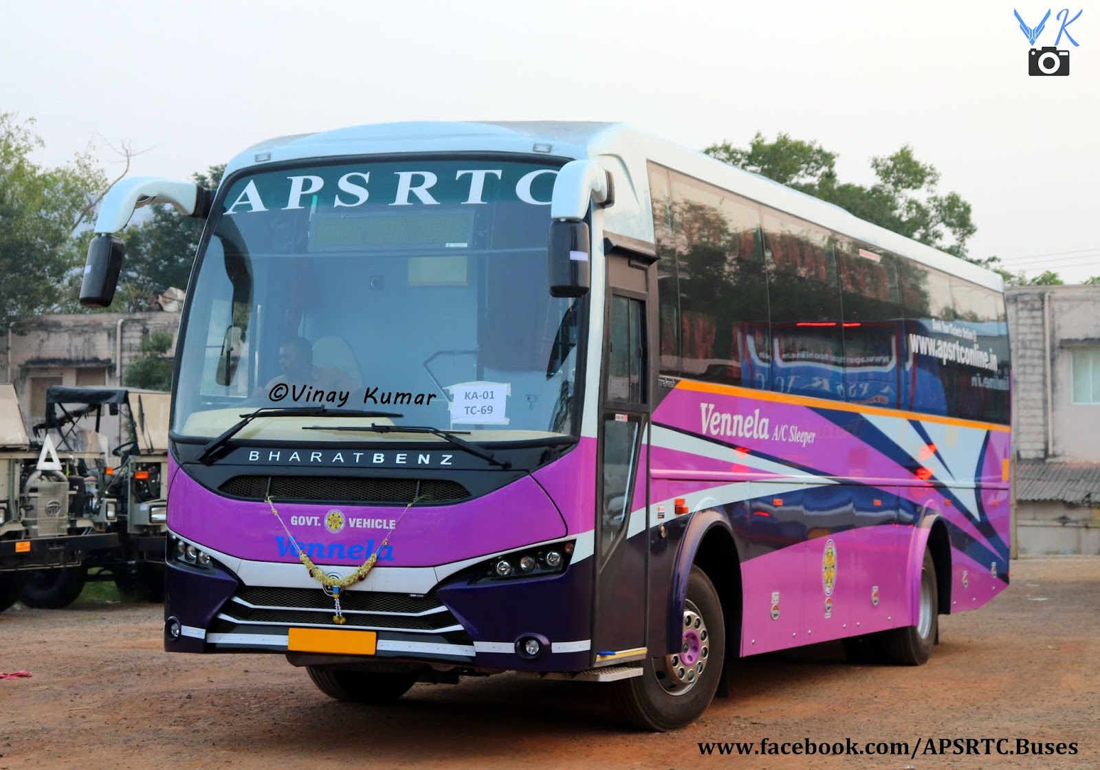 APSRTC NEW VENNELA AC SLEEPER BHARAT BENZ BUS