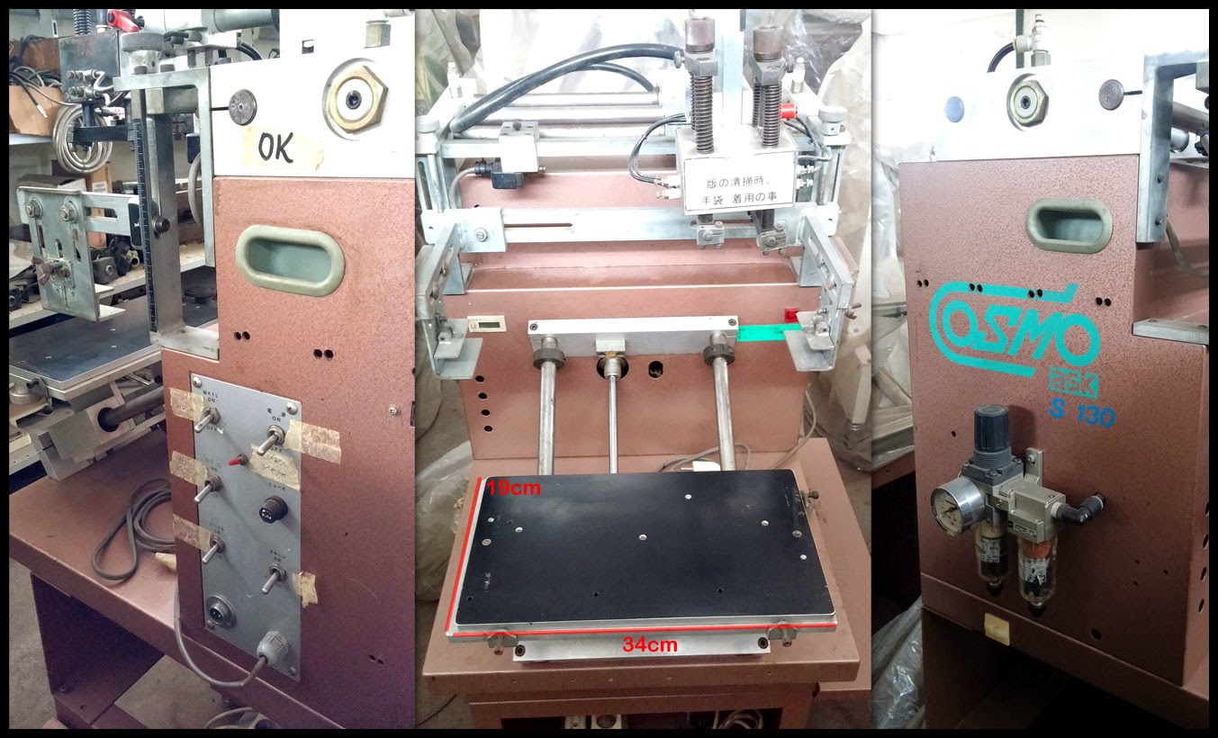 2nd MACHINE: Screen printer machine, ASK S130, 34cm X 19cm, OSMO