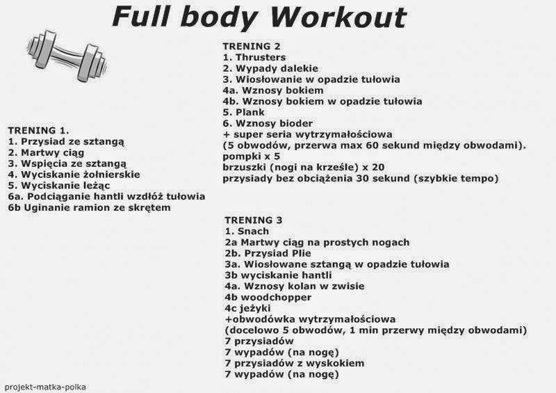 Projekt-Matka-Polka: Nowy Plan Treningowy