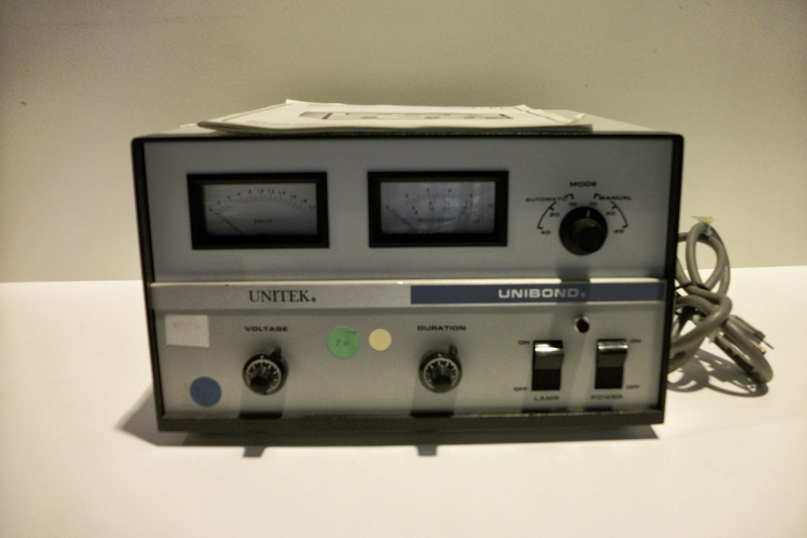 Unitek M/N 1-124-05 S/N 49018 Unibond Parallel Gap Welder/ Power Supply ...