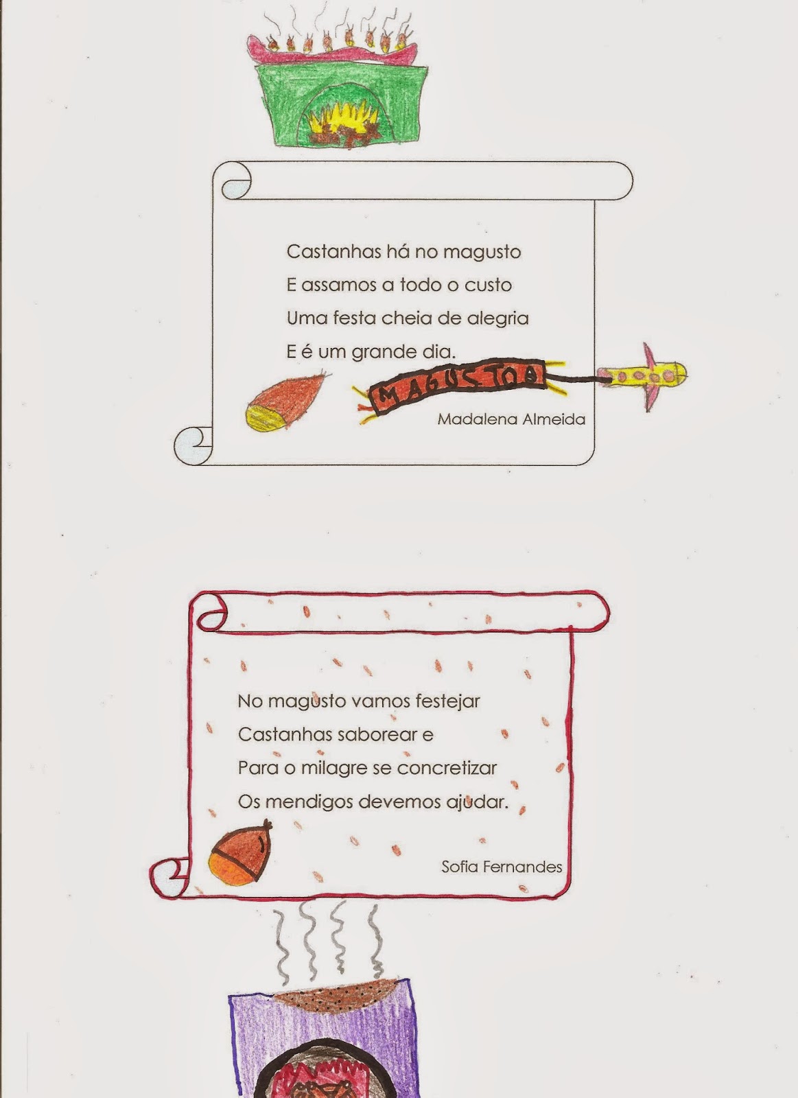 Aventuras de Palmo e Meio: Quadras sobre o magusto