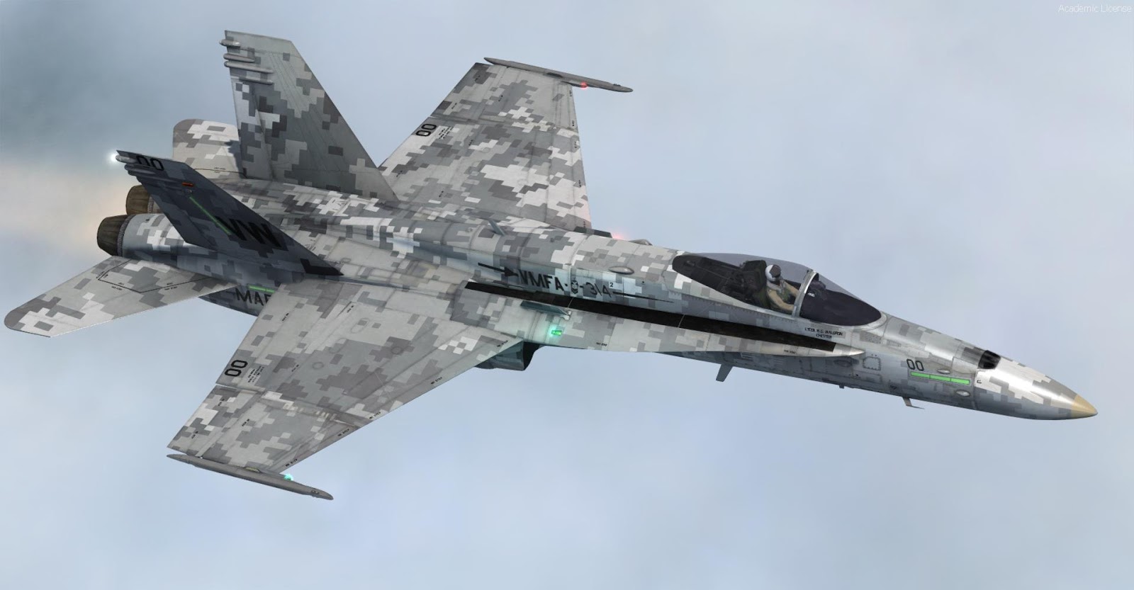 FlySimReal: FSX/P3D Boeing F/A 18C Hornet Package