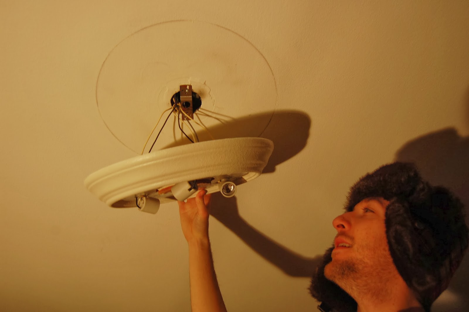 Rebhan Renovation: our very own game of thrones... er, light fixture