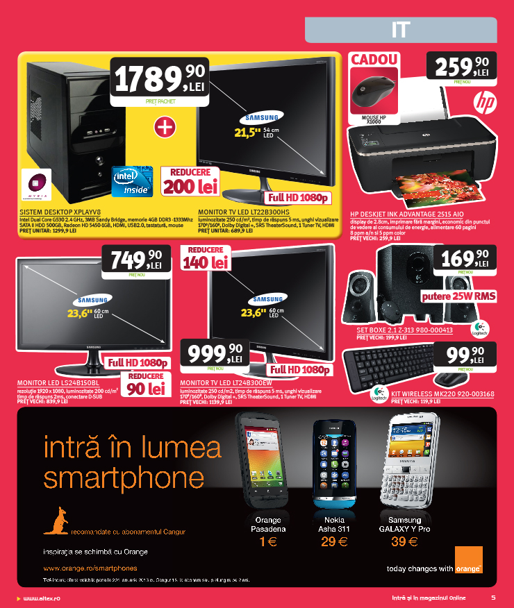 Catalog oferte si promotii: Oferta Altex Pascani 7-20 ianuarie 2013