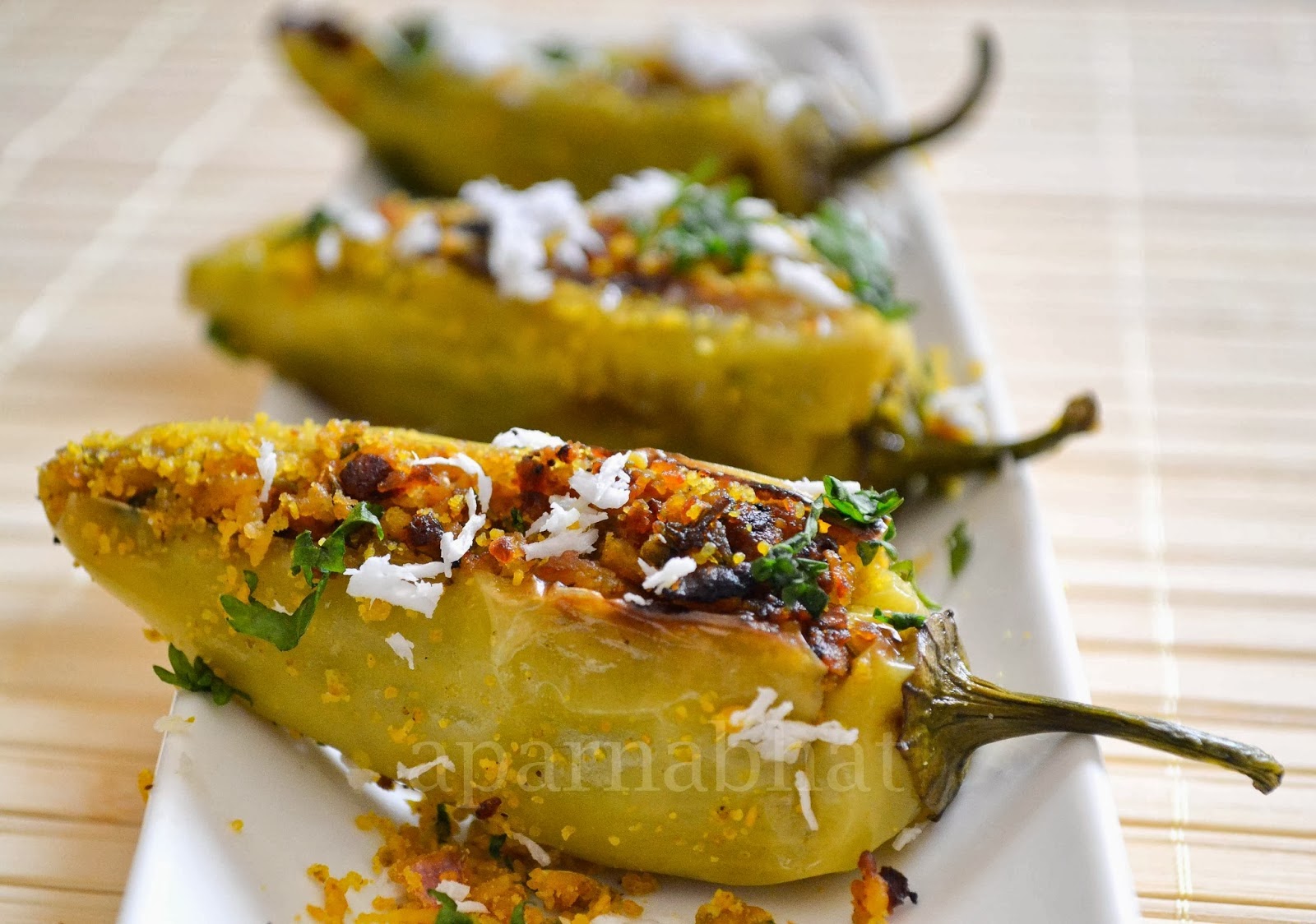 Bharwan Mirch - Stuffed Peppers ~ Flavors N Colors