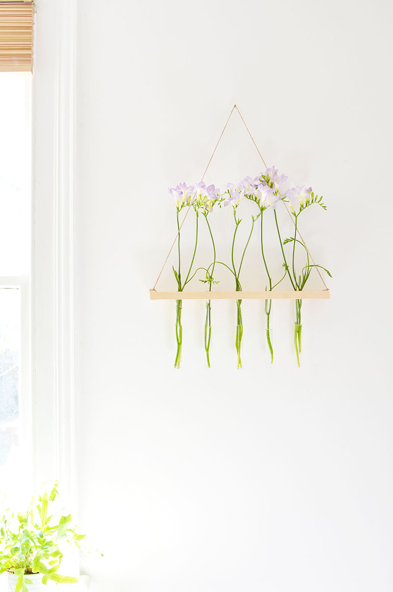 DIY hanging flower display — Caroline Burke | Burkatron